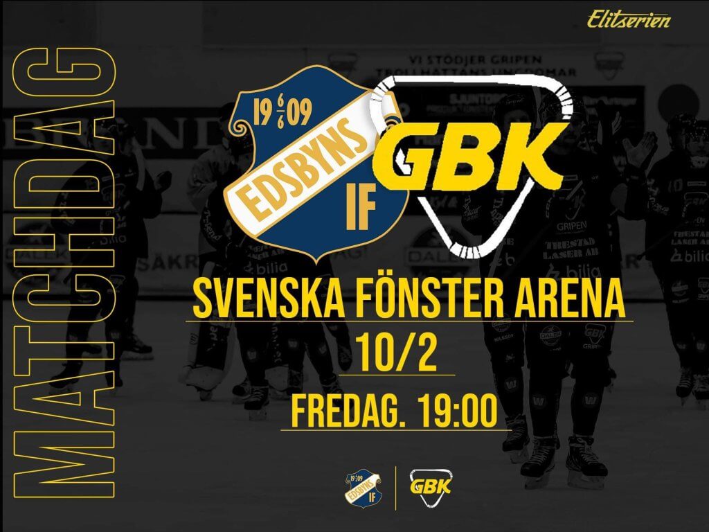 Gripen Trollhättan BK | EDSBYNS IF – GRIPEN TROLLHÄTTAN BK